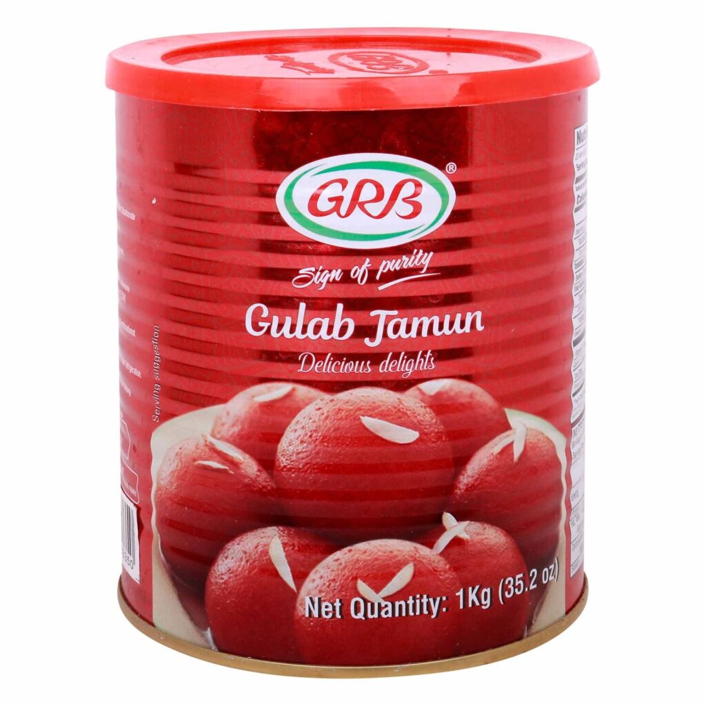 GRB Gulab Jamun - Tin 1kg ( back in stock) - Cambridge Spices
